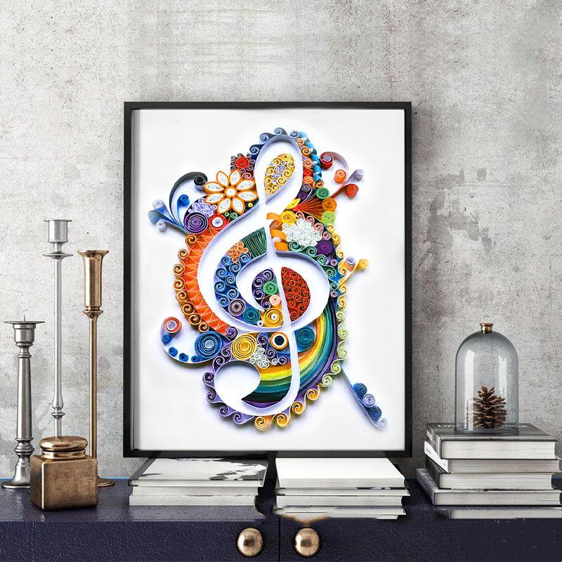 Paper Filigree painting Kit - Musical Note – Jewelsmemory-Store